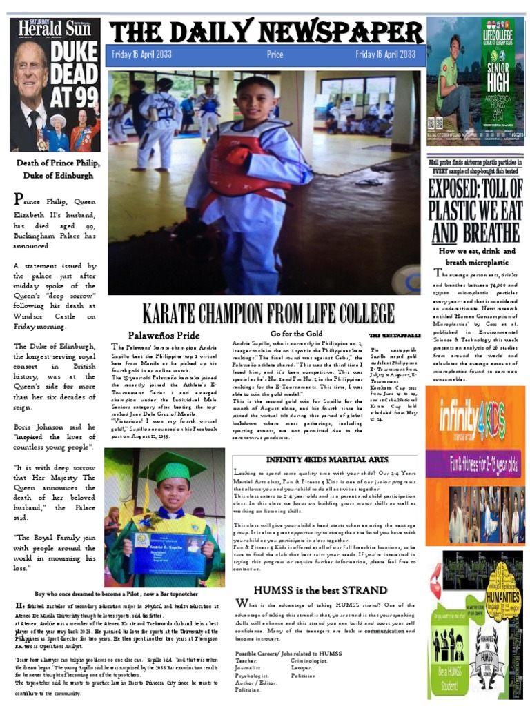 NEWSPAPER | PDF | Karate