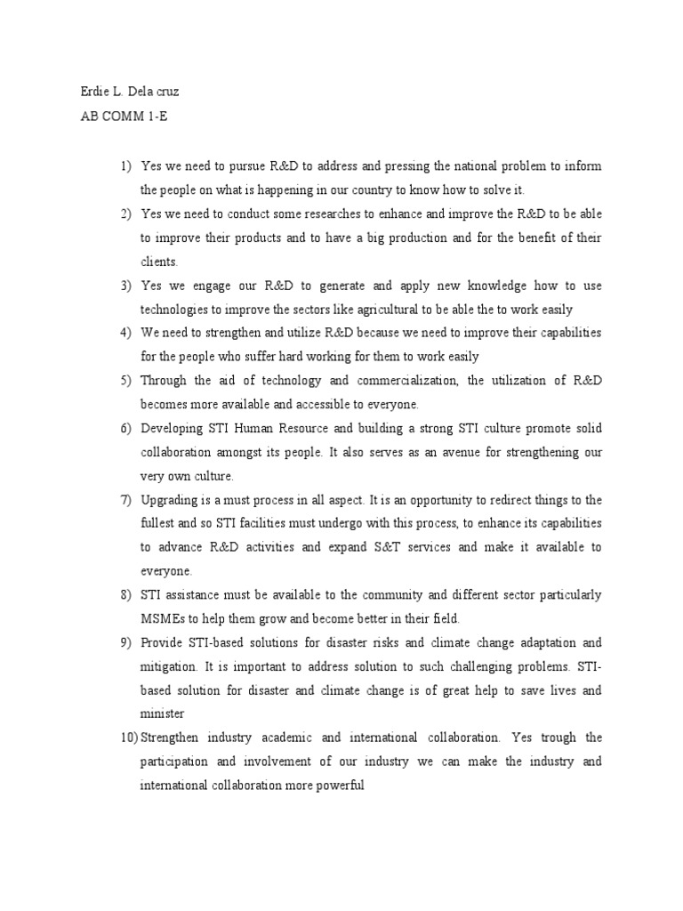 Views of 11 Point Agenda of Dost | PDF
