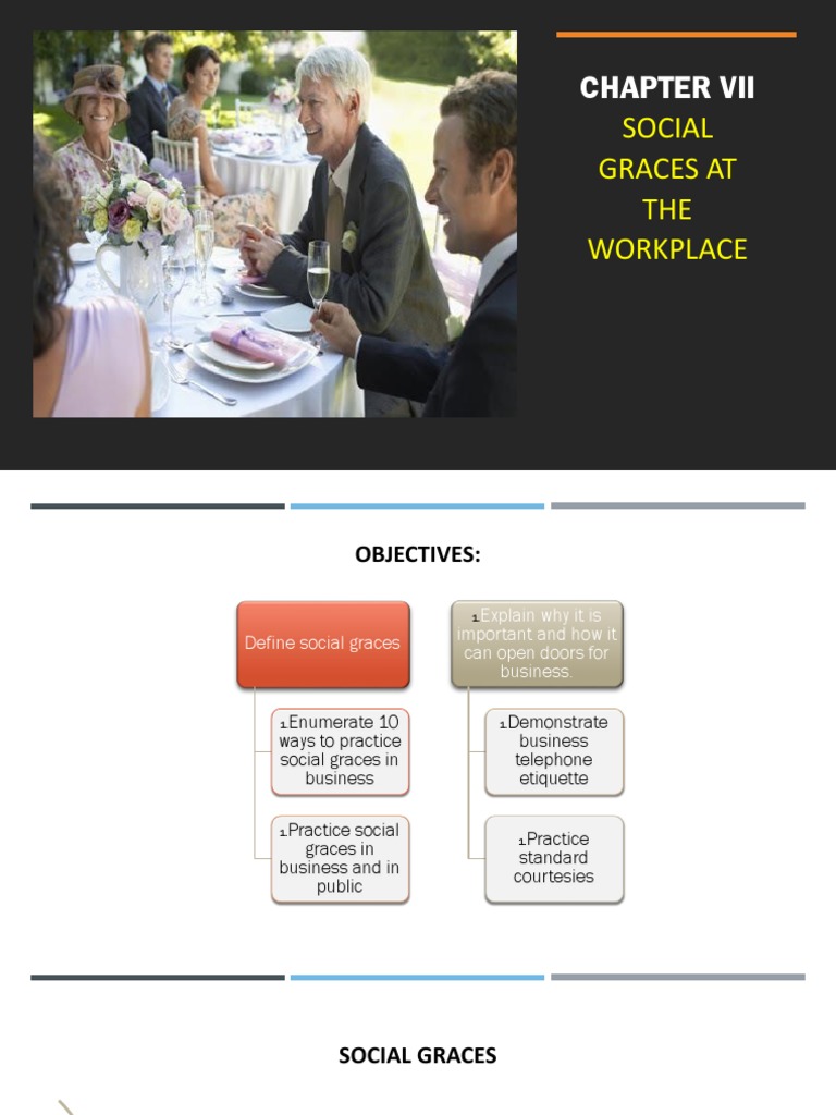 Social Graces at THE Workplace | PDF | Waiting Staff | Etiquette