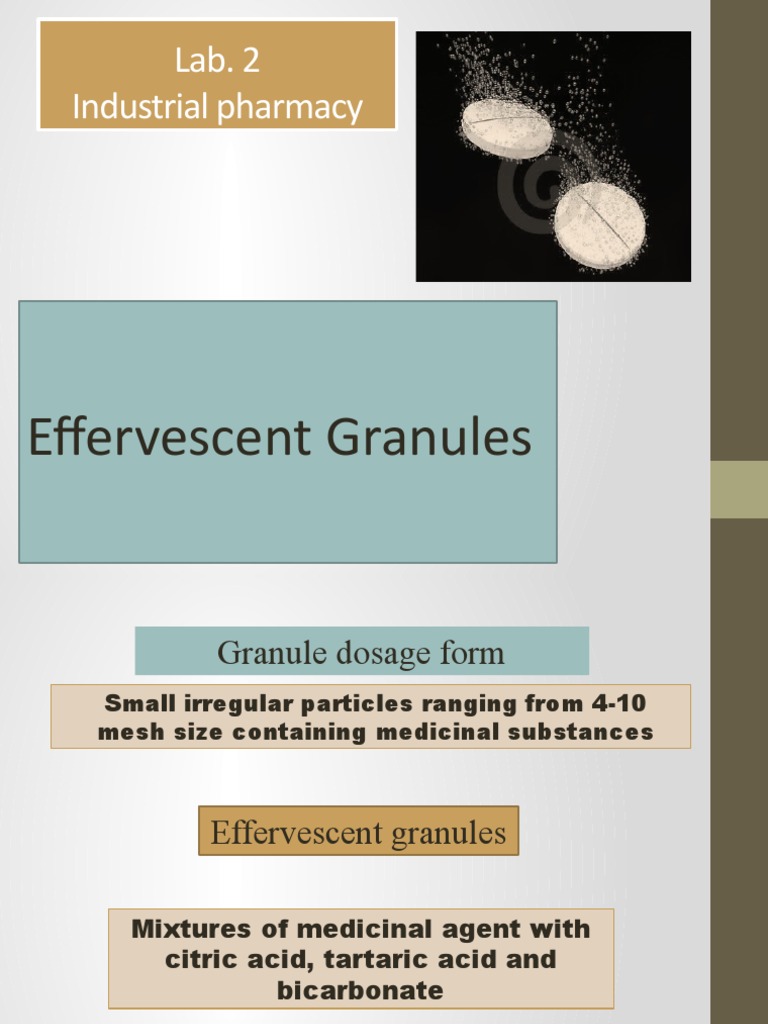 Tablet+effervescent | PDF | Tablet (Pharmacy) | Dose (Biochemistry)