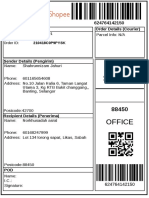 Sample JNT Waybill | PDF