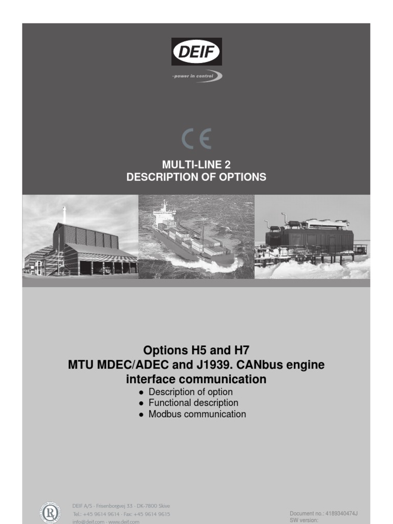 Multi-Line 2 Description of Options: Options H5 and H7 Mtu Mdec/Adec ...