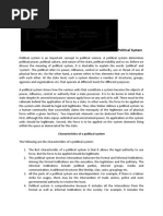 Input Output Analysis of David Easton | PDF | System | Input–Output Model