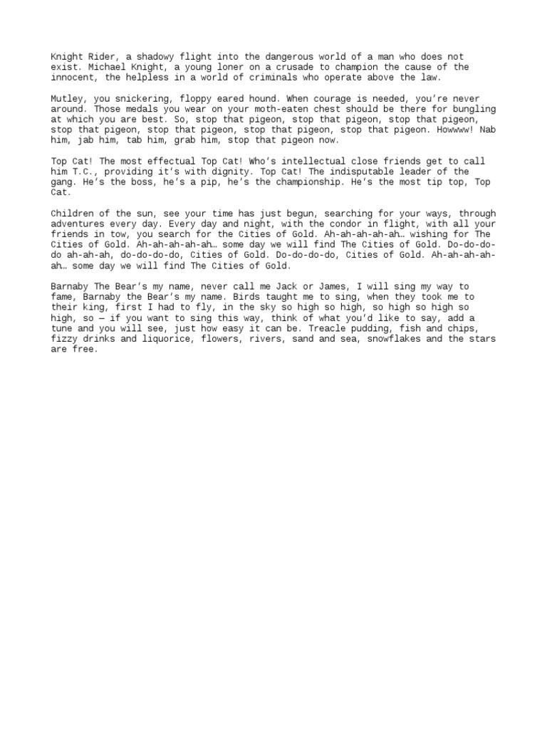 Knight Rider Theme | PDF