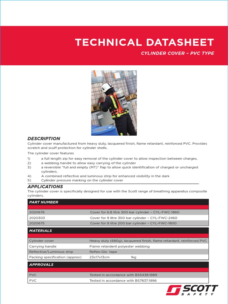 Cylinder Cover PVC Datasheet English | PDF