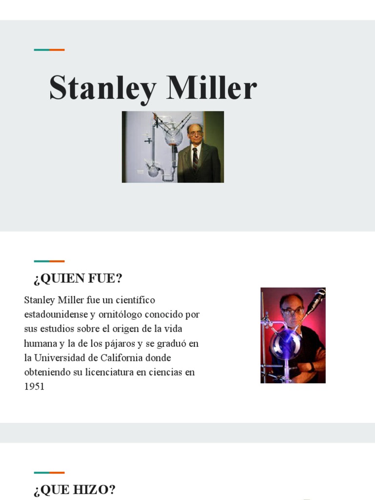 Stanley Miller | PDF