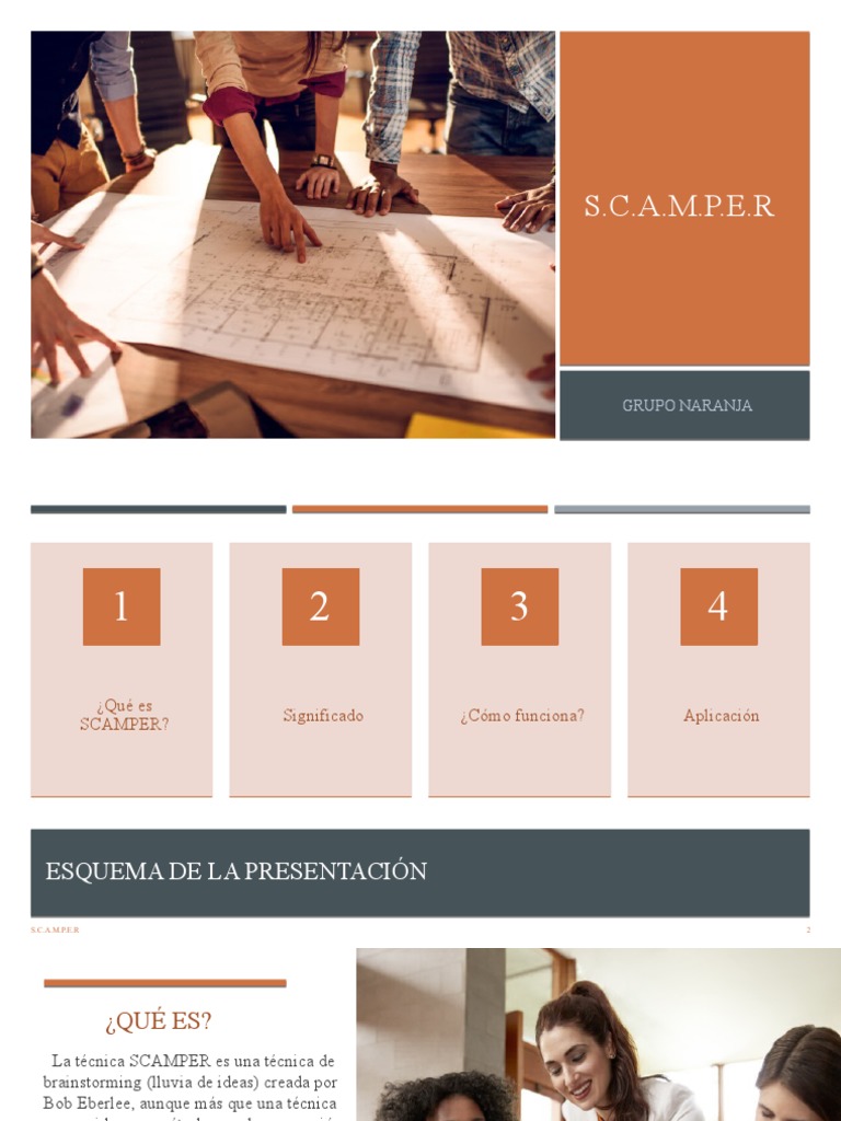 Presentacion SCAMPER | PDF | Lluvia de ideas | Cognición