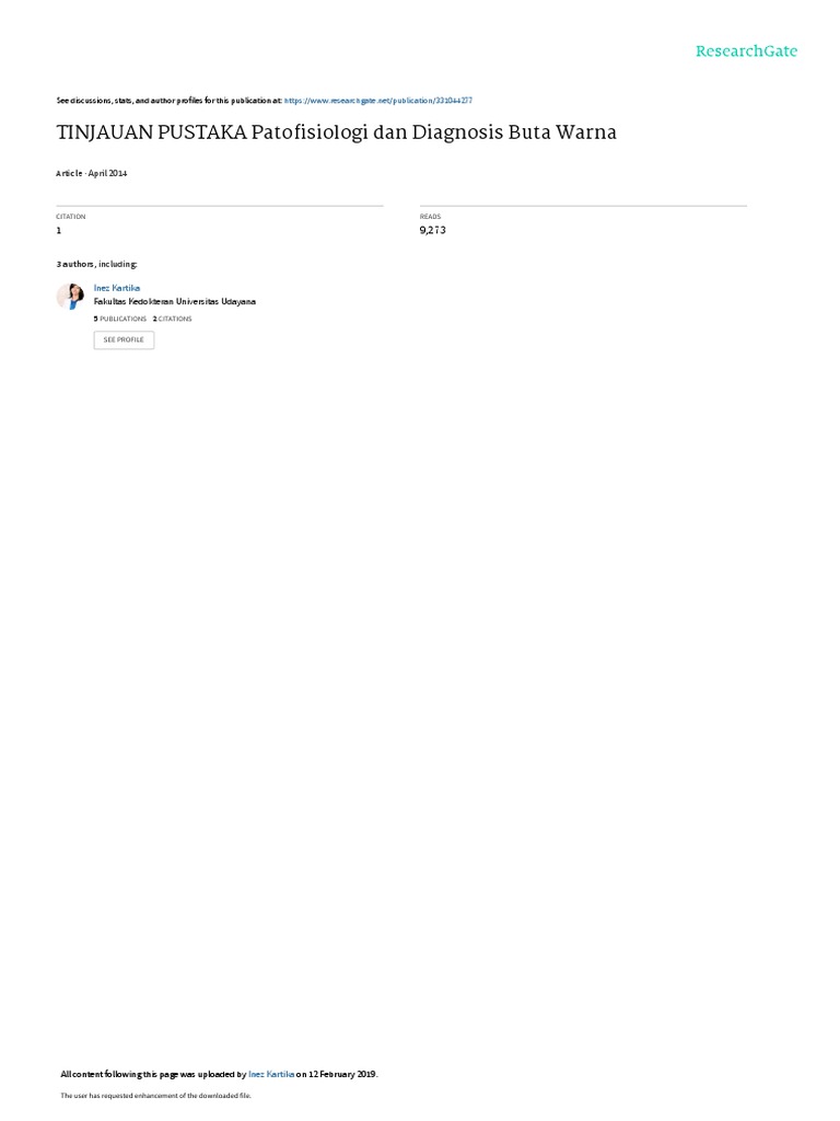 DIAGNOSIS BUTA WARNA | PDF