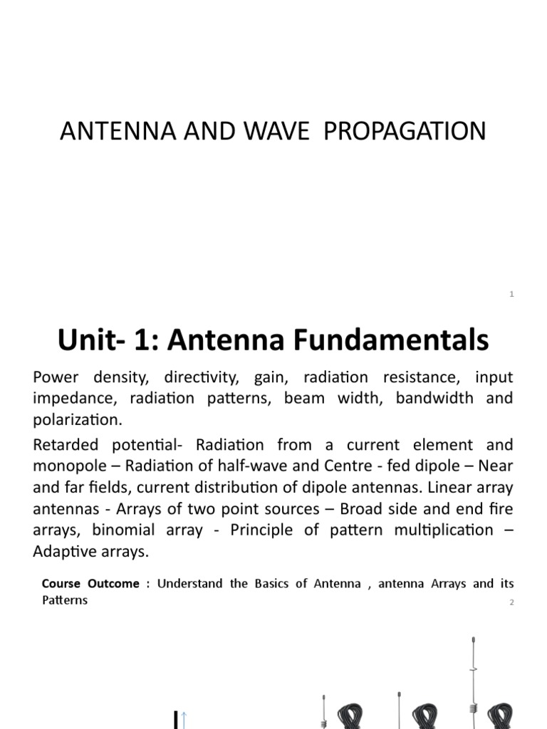 Antenna and Wave Propagation | PDF | Antenna (Radio) | Polarization (Waves)