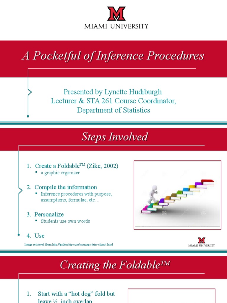 Inference Procedures Foldable Guide | PDF | Student's T Test | Statistics