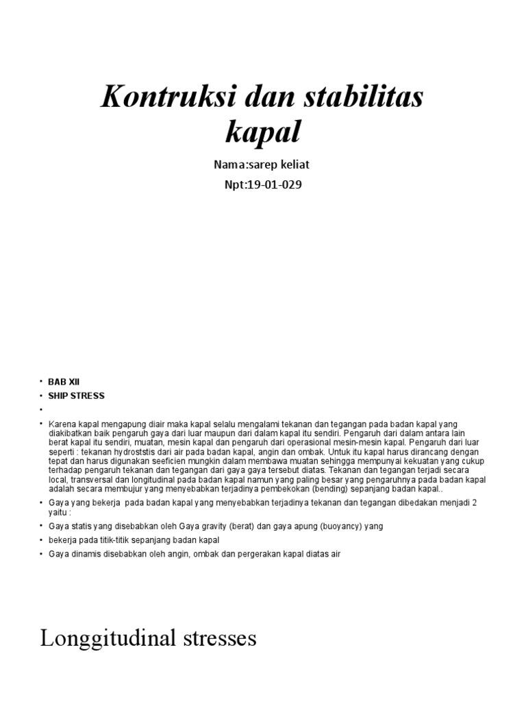 Bab 12 Kontruksi Dan Stabilitas | PDF