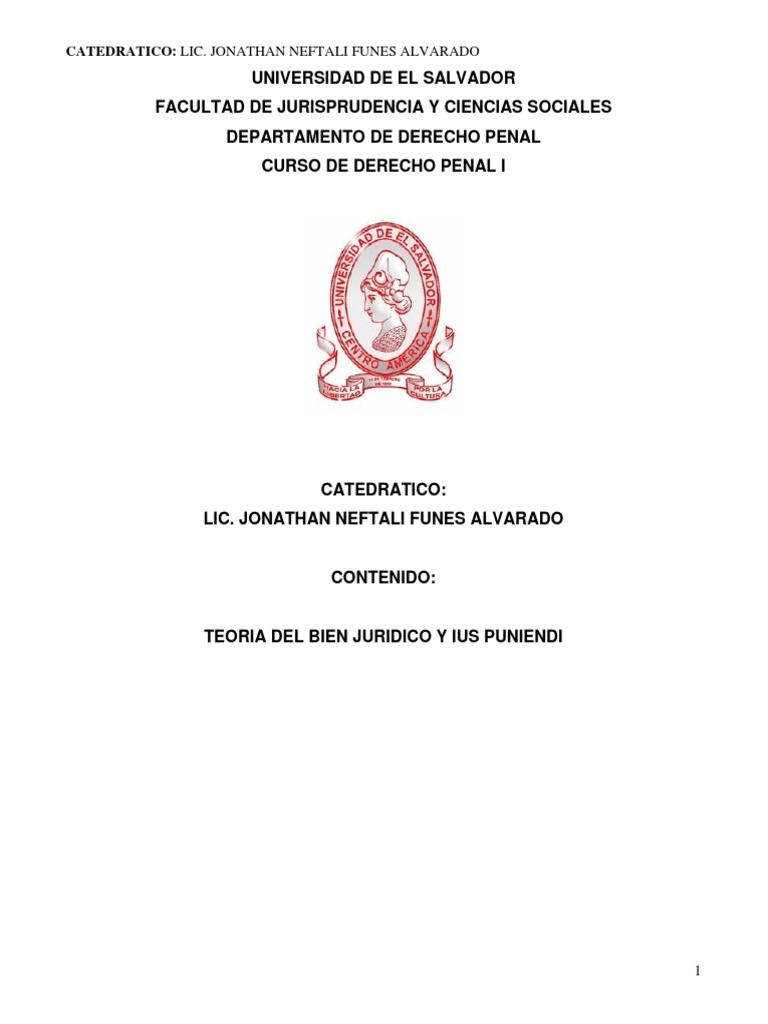 Teoria Del Bien Juridico y Ius Puniendi | Descargar gratis PDF ... Teoria Del Bien Juridico y Ius Puniendi | Descargar gratis PDF ...