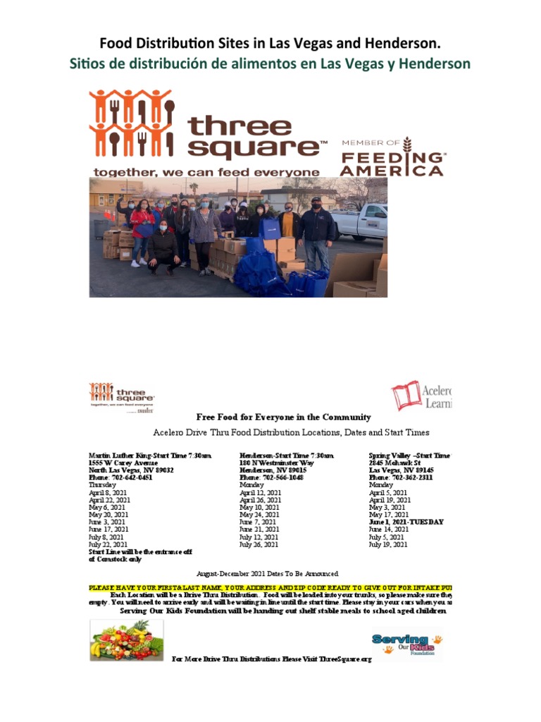 Food Distribution Flyer | PDF | Foods