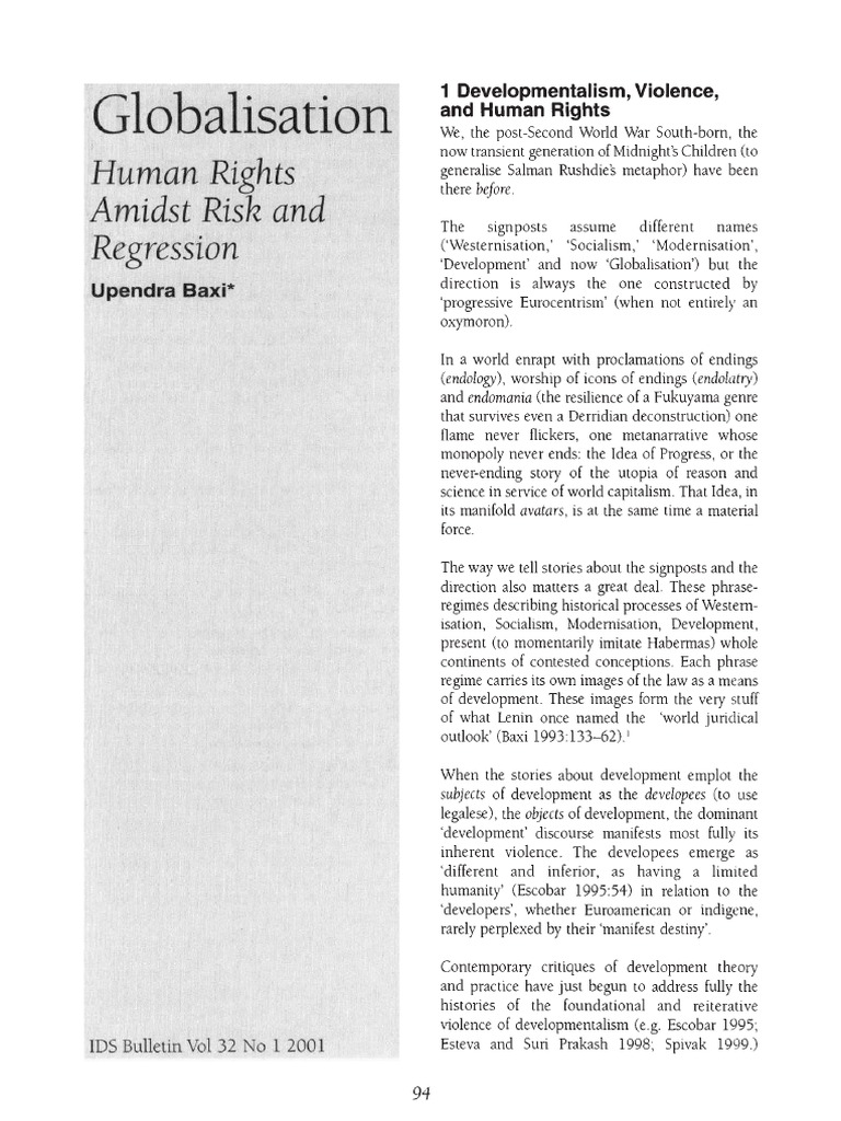 Globalisation and Human Rights | PDF | Globalization | Human Rights