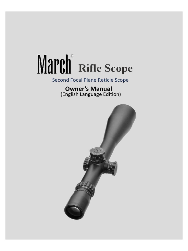 Rifle Scope Owners Manual SFP 2017 | PDF | Telescopic Sight | Atomic