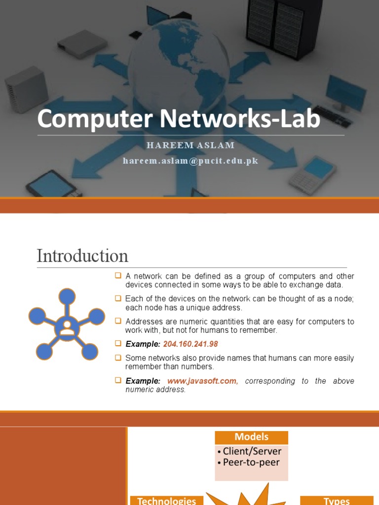 Computer Networks-Lab: Hareem Aslam Hareem - Aslam@pucit - Edu.pk | PDF | Node (Networking ...
