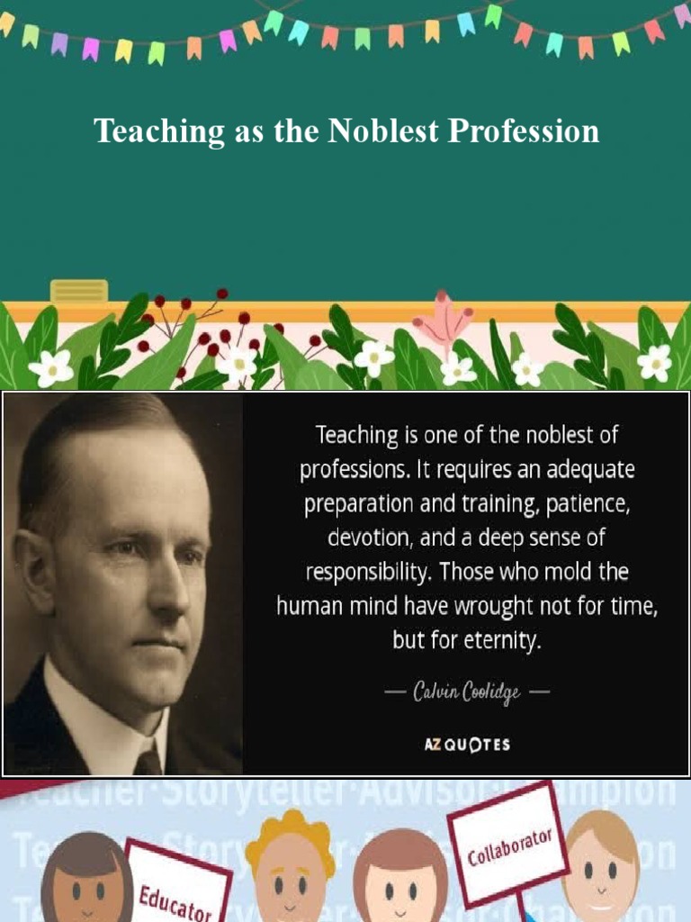 Lesson 4 - Activity 3-A (Teaching As A Noblest Profession) | PDF ...
