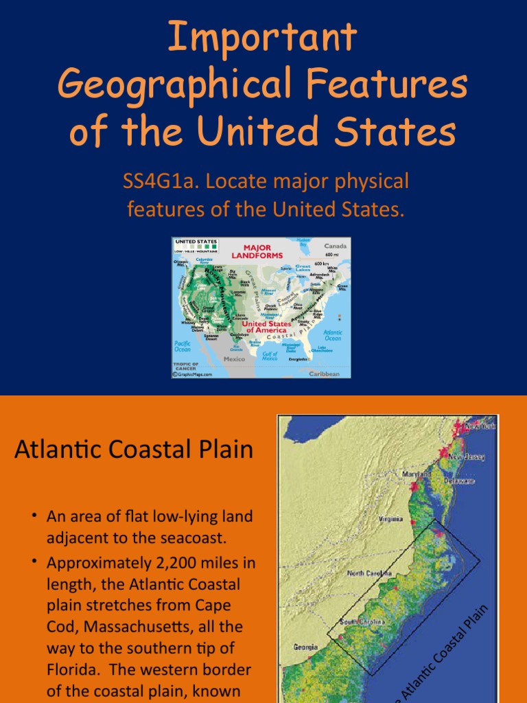Major Geographical Features of the U.S. | PDF | Gulf Of Mexico ...