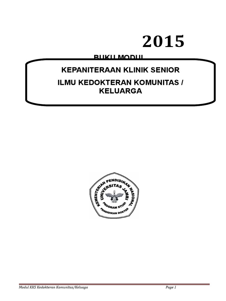 Modul Koass Ikm | PDF | Kesehatan Holistik