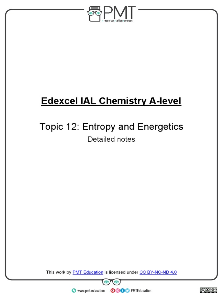 Entropy and Energetics in Chemistry | PDF | Solvation | Ionic Bonding