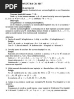 Teorema Impartirii Cu Rest | PDF
