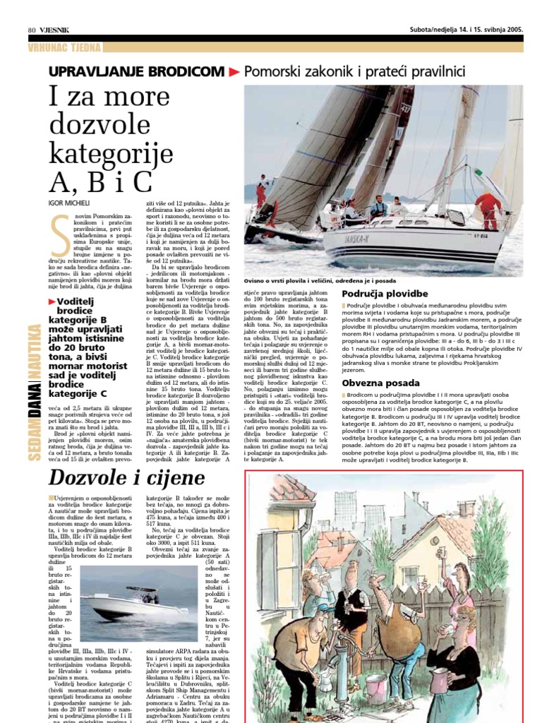 Voditelj Brodice | PDF