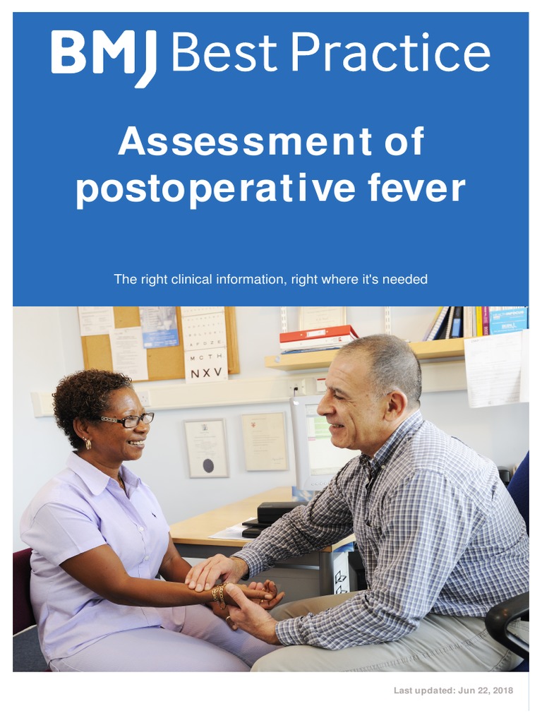 Assessment of Postoperative Fever BMJ | PDF | Thrombosis | Infection