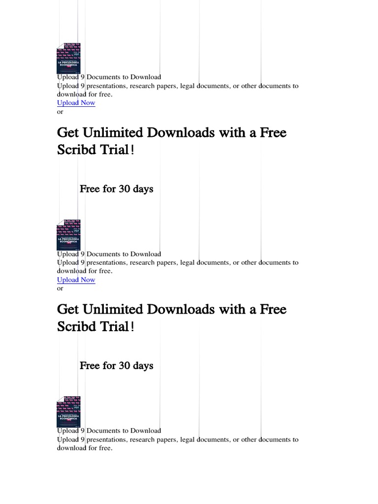 Get Unlimited Downloads With A Free Scribd Trial! | PDF | Scribd | Electronic Publishing