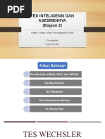 Wesler Bellevue Intelligence Scale (WBIS) Test - Administrasi Tes ...