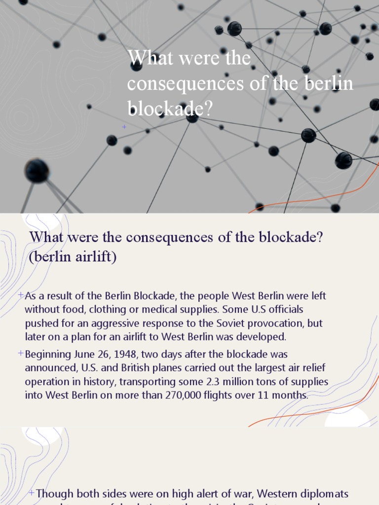 What Were The Consequences of The Berlin Blockade | PDF | Cold War ...