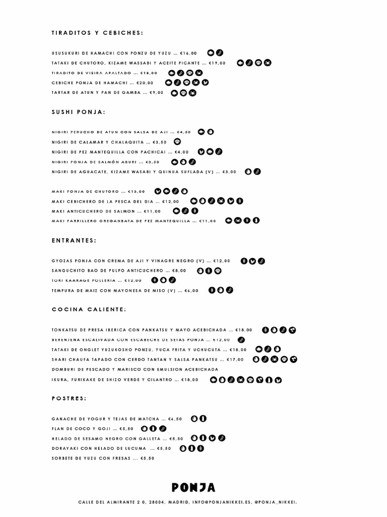 Restaurante Ponja Nikkei Carta-26022021173857029 | PDF