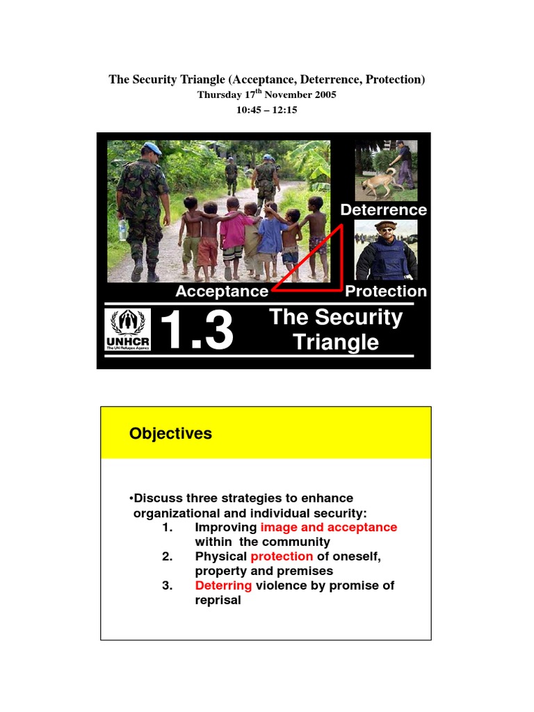 Security Triangle | PDF | Deterrence Theory | Crime & Violence