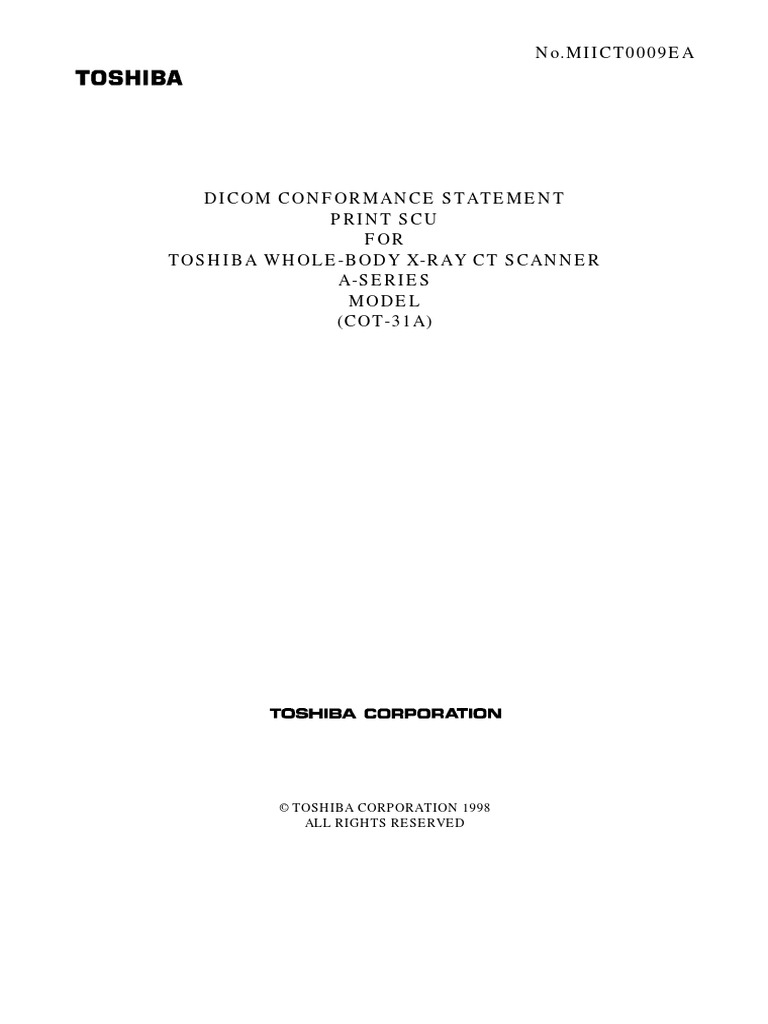 MIICT0009EA DICOM Print - Conformance | PDF | Computer Engineering | Computer Networking
