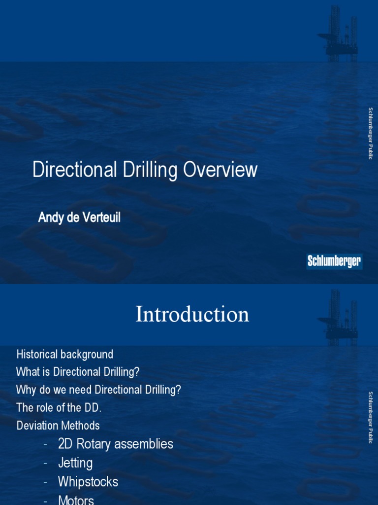 Directional Drilling Overview: Andy de Verteuil | PDF | Electric Motor ...