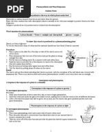 ICSE Class 4 Science Sample Paper PDF | PDF | Plants | Gases