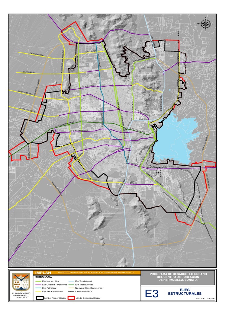 Mapa Ejes Hermosillo | PDF