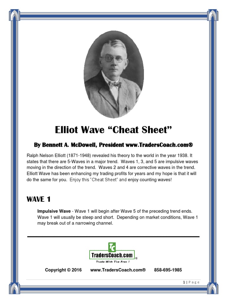 Elliott Wave Cheat Sheet FINAL | PDF