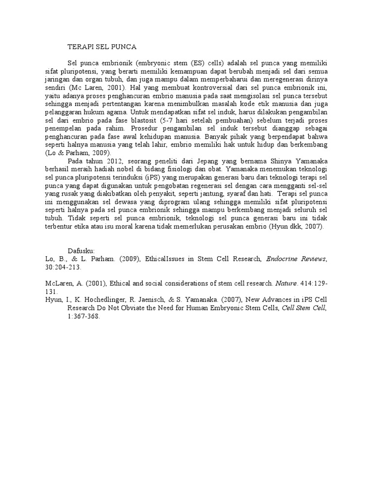 Terapi Sel Punca | PDF