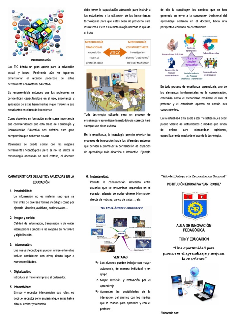 Triptico Aip | Descargar gratis PDF | Maestros | Tecnología de ...