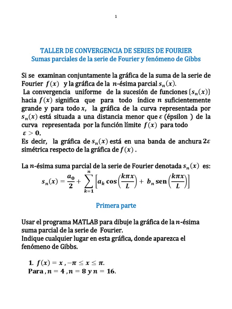 Series de Fourier Con MATLAB | PDF | Análisis matemático | Análisis