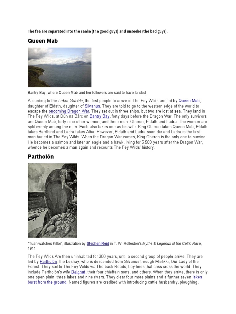 The History of The Fae Wilds | PDF | Irish Mythology | Early Irish ...