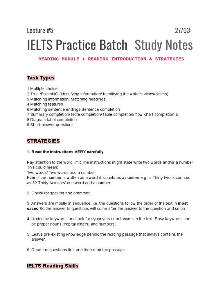 IELTS Practice Batch: Study Notes | PDF | Shoe | Archaeology