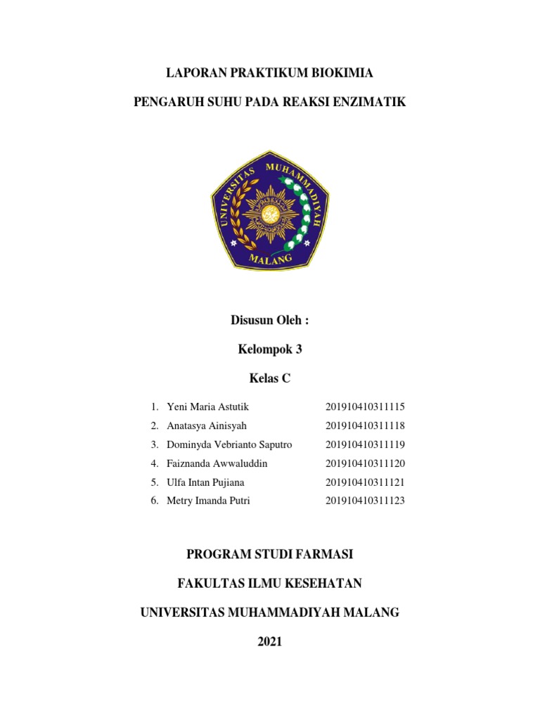 Pengaruh Suhu Terhadap Reaksi Enzimatik | PDF