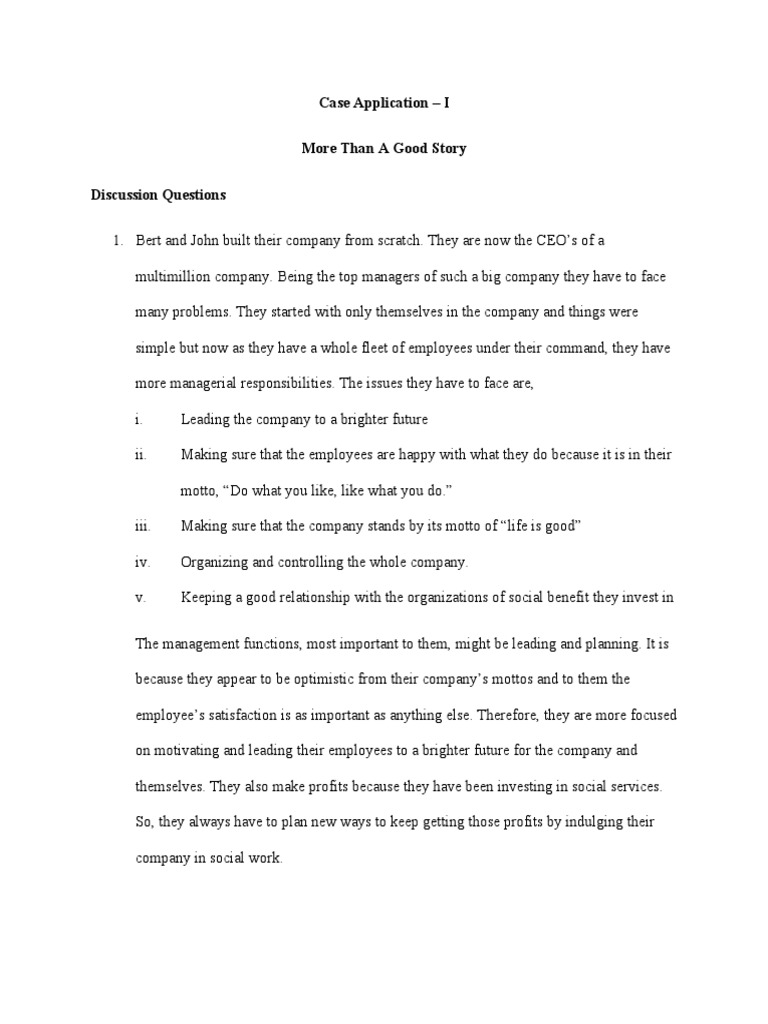 Case Application 1 | PDF | Business | Economies