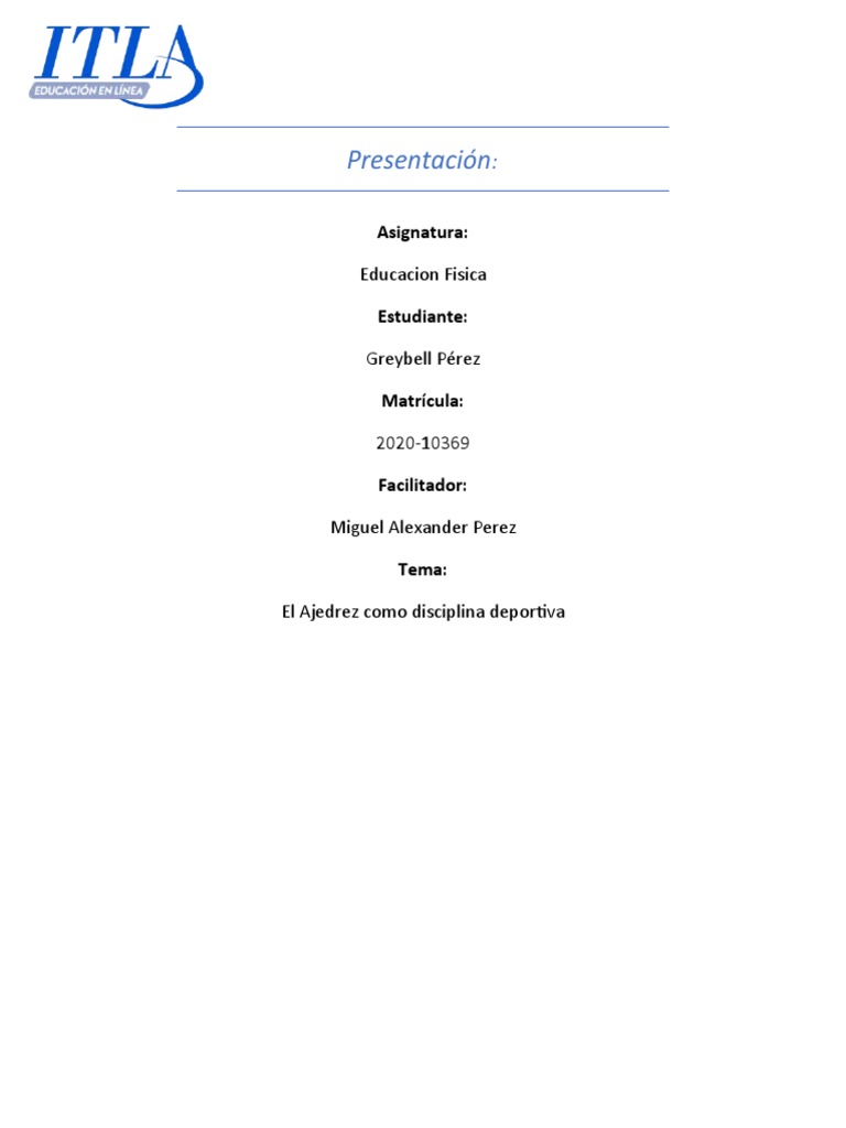 El Ajedrez Como Disciplina Deportiva | PDF | Ajedrez | Juegos de ... El Ajedrez Como Disciplina Deportiva | PDF | Ajedrez | Juegos de ...