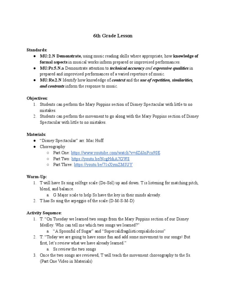 Entry 9 - 6th Grade LP and Reflection | PDF | Classroom Management ...