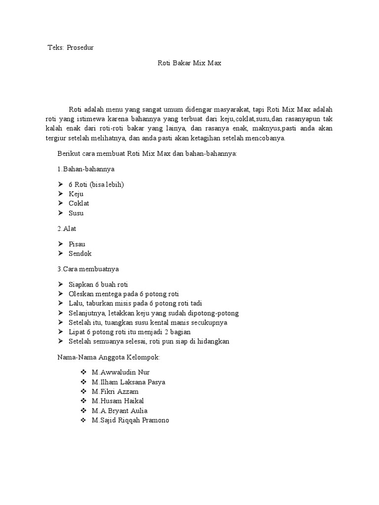 Contoh Teks Prosedur | PDF