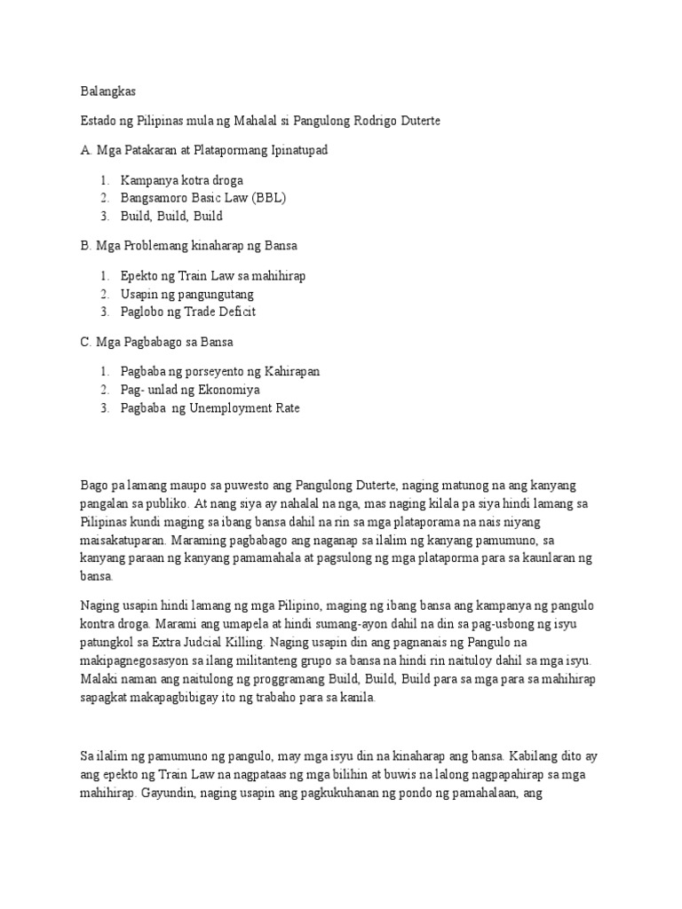 Balangkas | PDF