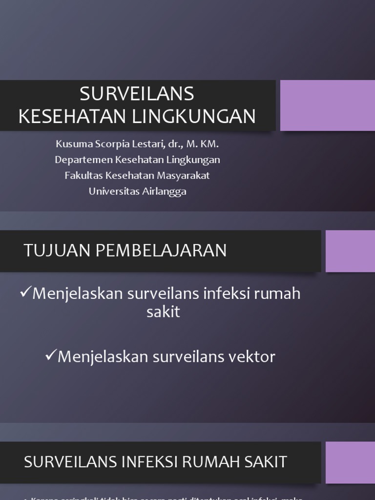 TM 6 Surveilans Kesehatan Lingkungan (Implementasi) | PDF