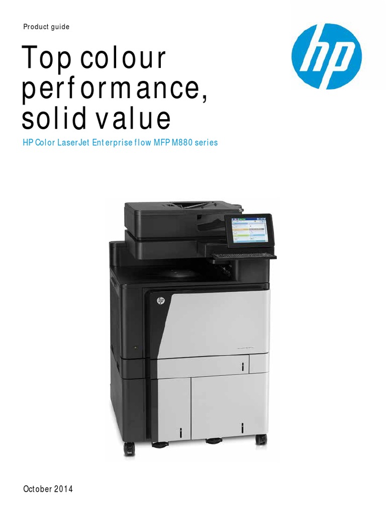 Top Colour Performance, Solid Value: HP Color Laserjet Enterprise Flow ...